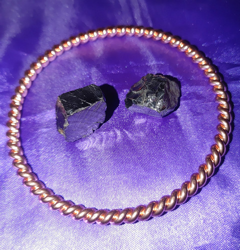 Royal Cubit Copper Water Ring / AAA Elite Shungite/ Herkimer ...