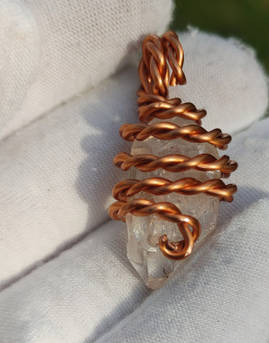 Pure Solidified Spiritual Light Royal Cubit Copper Tensor Coil Herkimer ...