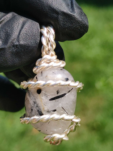 Harmonic light Speed Amulet: Reticulated Quartz / Royal Cubit Copper ...