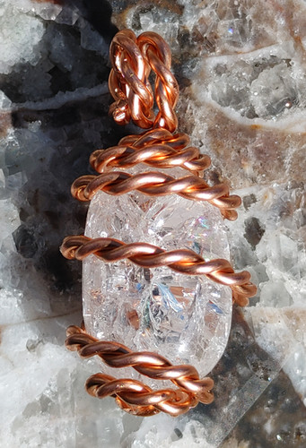Alcyeon Fire and Ice Quartz Royal Cubit Copper Coil Amulet ...