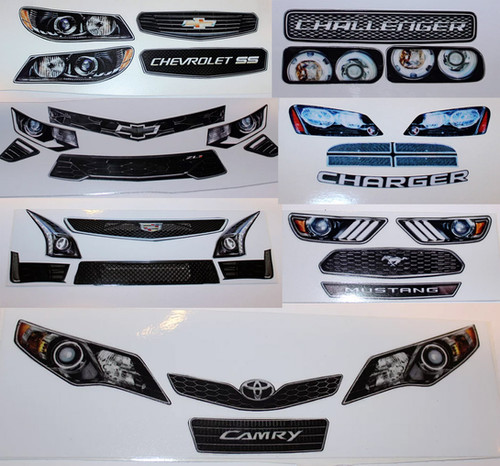 Late Model 1/8th Headlight Decal | Shark Rc Bodies