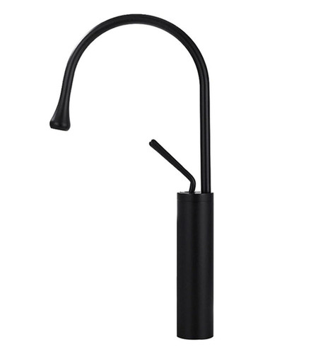 Kessler Superior Basin Mixer Tap Faucet Swan Matt Black High | NewNova