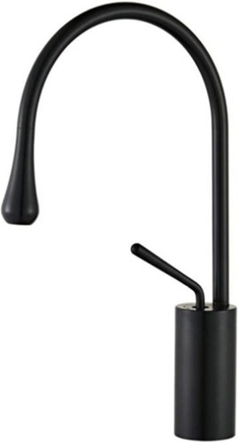 Kessler Superior Basin Mixer Tap Faucet Swan Matt Black | NewNova