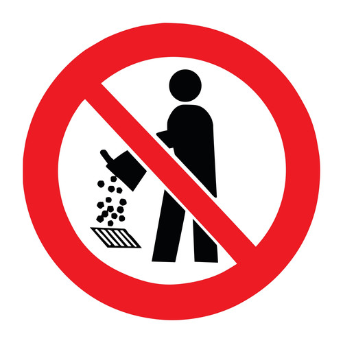 NO DRAIN POLLUTION SAFETY SIGN (ZP 28) | Hashtag Signs
