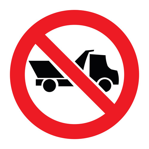 NO ENTRY FOR HEAVY VEHICLES SAFETY SIGN (ZP 15) | Hashtag Signs
