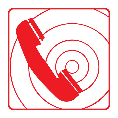 FIRE TELEPHONE SAFETY SIGN (ZF 7) | Hashtag Signs