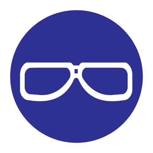 EYE PROTECTION SHALL BE WORN SAFETY SIGN (ZM 1) | Hashtag Signs