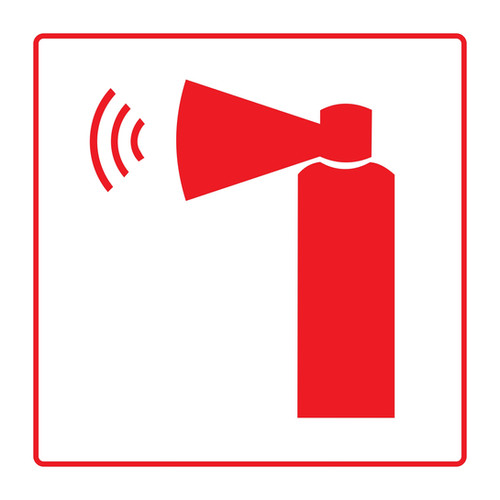 HAND HELD EMERGENCY ALARM SAFETY SIGN (ZF 13) | Hashtag Signs