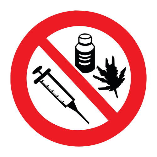 NO DRUGS SAFETY SIGN (ZP 34) | Hashtag Signs