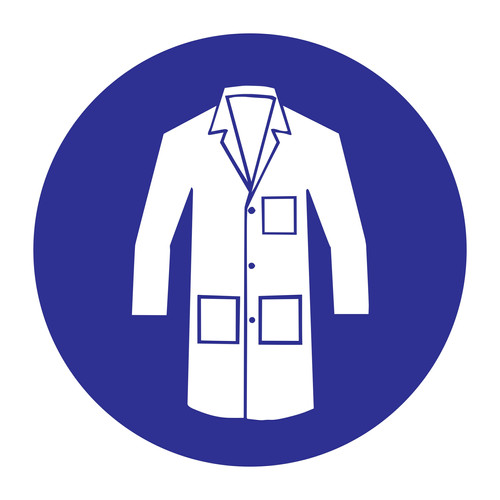LAB COATS SHALL BE WORN SAFETY SIGN (ZM 21) | Hashtag Signs