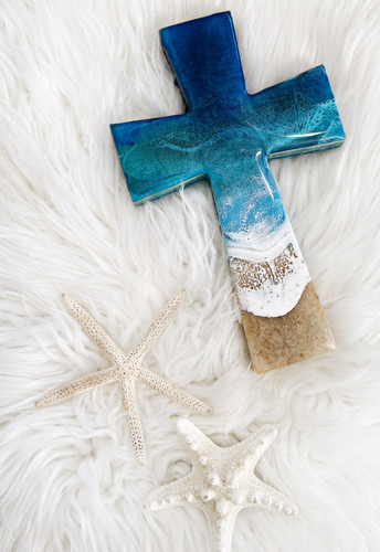 Mini Coastal Wall Cross | Sam + Sea Artistry