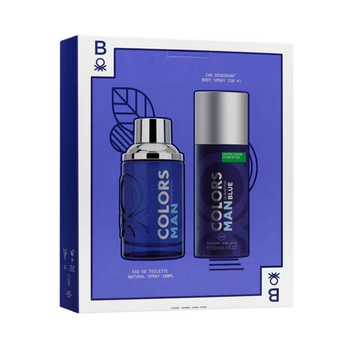 SET COLORS MAN BLUE 100ML + BS 150ML BENETTON | Yury's Free Shop