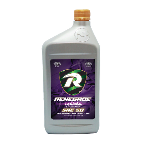SAE 50W SYNTHETIC BLEND RACING OIL | Renegade Race Fuel
