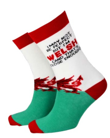 I May Not Be Perfect Welsh Socks UK Size 8-11 | Coopers