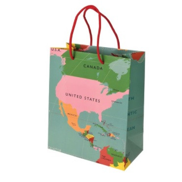 World Map Small Giftbag | Coopers