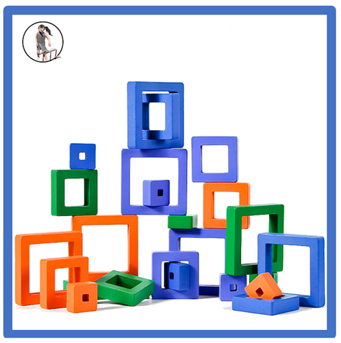 Wooden Geometry Building Blocks | Tumtum Land
