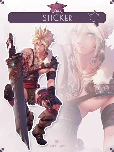 Cloud Barbarian - Sticker | Mitsu Art