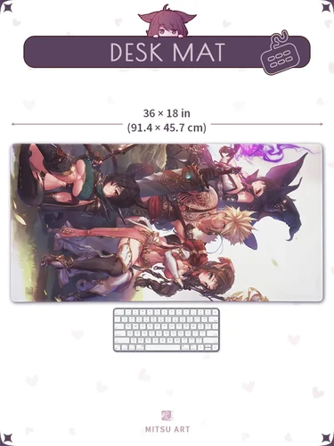 Fantasy VII Squad - Desk mat | Mitsu Art