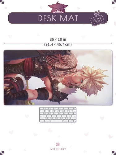 Cloud Barbarian - Desk mat | Mitsu Art