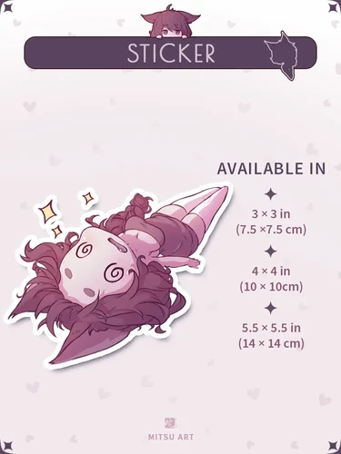 Mitsu Chibi "Dizzy" - Sticker | Mitsu Art