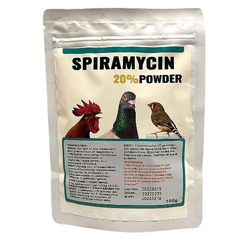 SPIRAMYCIN 20% POWDER 100G | GALLOSYMAS.COM