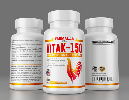 VitaK-150 Coagulante y Cicatrizante para Gallos | GALLOSYMAS.COM
