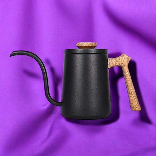 HIGH QUALITY Coffee Kettle 600ml Stainless Steel & Wooden Handle | ROTA ...