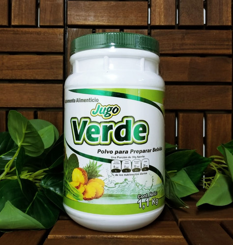 Jugo Verde en Polvo para Preparar Bebidas 1.1kg Promueve la pérdida de ...
