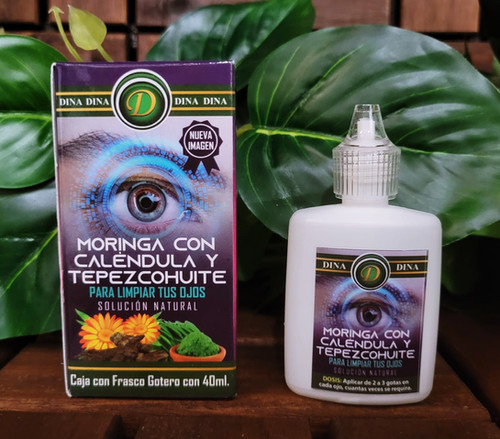 Gotas Para Ojos Moringa con Calendula y Tepezcohuite | Productos Naturales