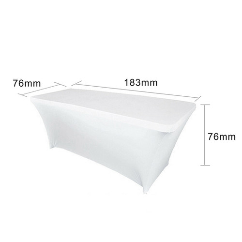 6ft Rectangular Trestle Table Cover Spandex Lycra Stretch Fitted | Eve ...