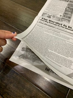 DIY Newspaper Trash Can/Trash Can Liner