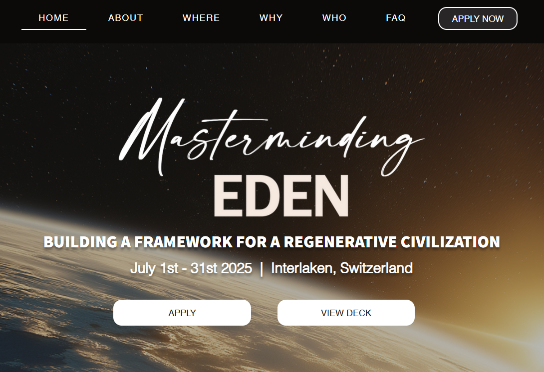 HOW | Masterminding EDEN