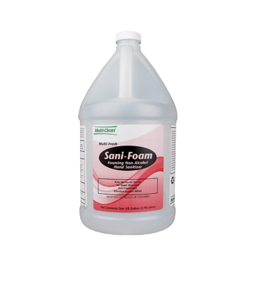 Multi-Clean Sani-Foam Foaming Non-Alcohol Hand Sanitizer. 1 Gal | website