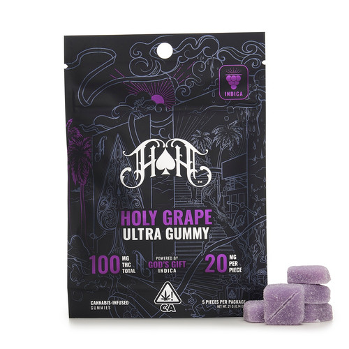 Heavy Hitters Gummy Pack Holy Grape (I) 100mg THC | Humboldt's Premium