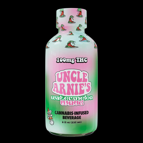 Uncle Arnies Cannabis Infused Beverage Watermelon Wave 8oz 100mgTHC ...