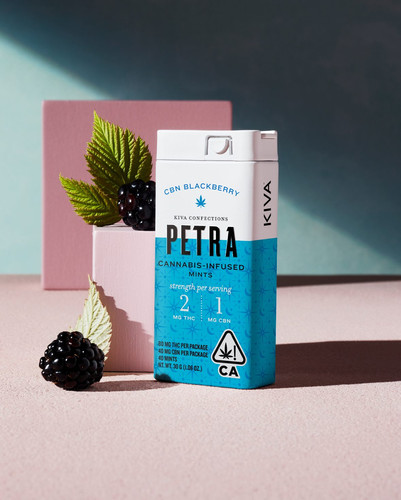 Kiva Petra Mints Blackberry CBN 80mgTHC/80MGCBN | Humboldt's Premium