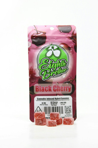 Eighth Brother Gummies Black Cherry 100mg THC | Humboldt's Premium