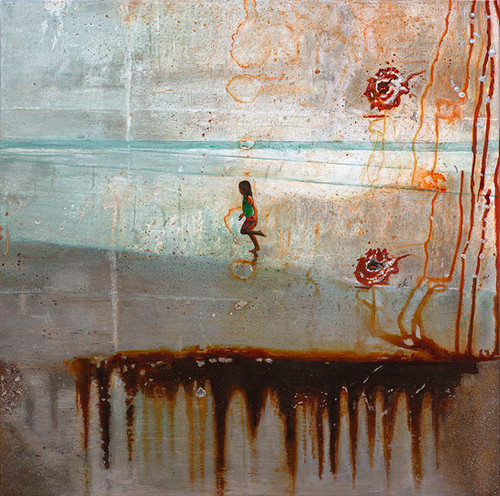 MAKING MY FOOTPRINT | db Waterman | beach art
