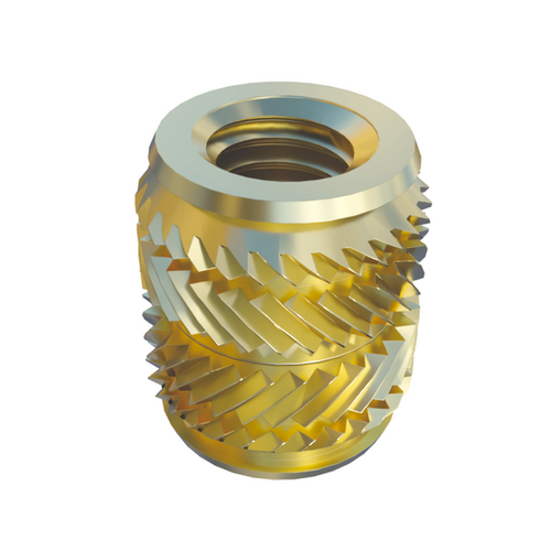 Inserti per plastica in ottone TECH-SERT, inserimento a caldo