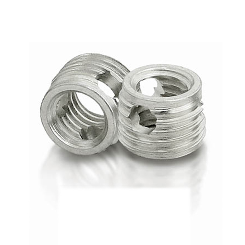 Galvanized steel Self-tapping threaded inserts with tapping holes (short)