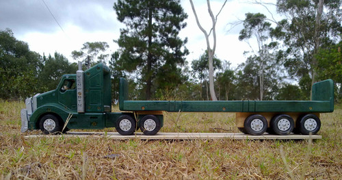 Basic Prime Mover Tractor Truck with Tray Trailer - Pattern and ...