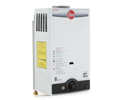 CALENTADOR DE AGUA INSTANTANEO RHEEM MOD. RHIN-MX06P | tiendaonlait