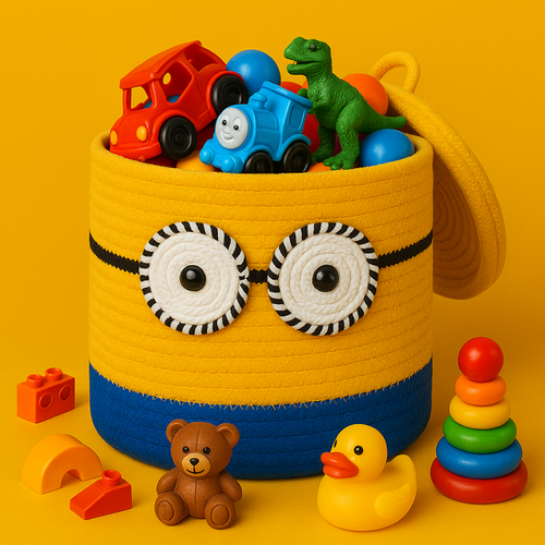 Minion Storage Basket | ThreadVeda
