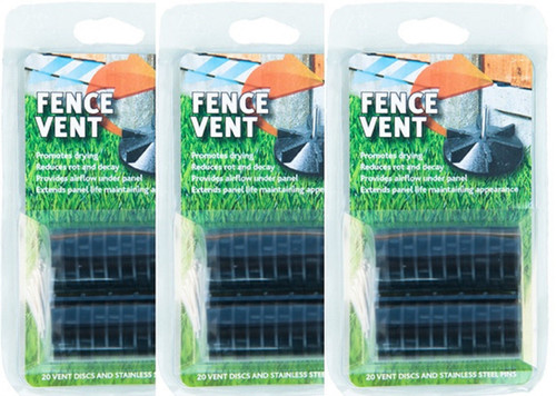 Display Pack x 3 (60 Discs and Pins) | Fence Vent