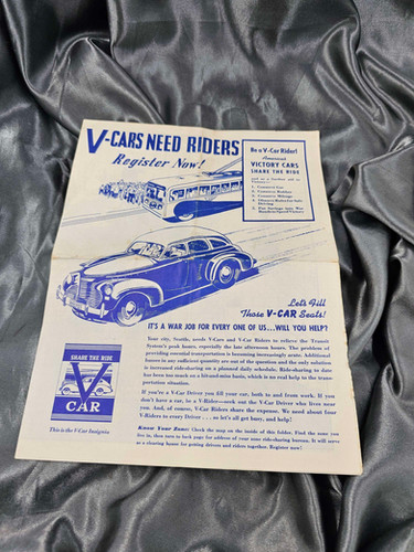 WWII VCAR MAP OF SEATTLE | The War Front