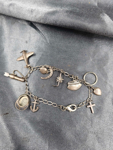 WWII ERA SWEETHEART CHARM BRACELET WITH SOLDIER LOCKET | The War Front