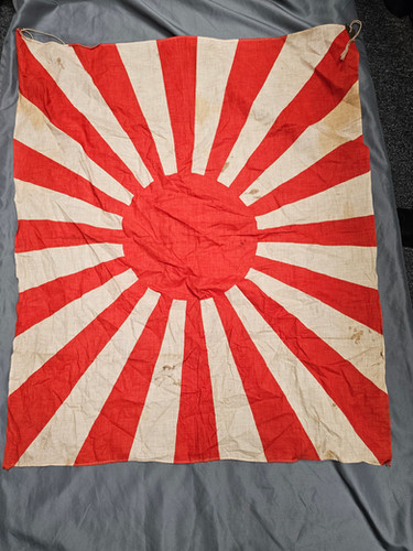 WWII JAPANESE ARMY RISING SUN FLAG 34x40 | The War Front