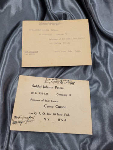 WWII GERMAN POW - CAMP CARSON ENVELOPE ONLY | The War Front