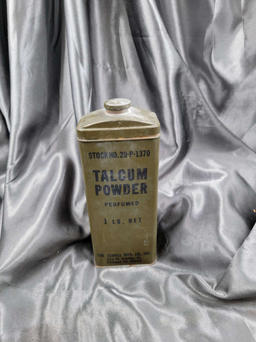 WWII ERA LARGE TALCUM POWDER TIN | The War Front