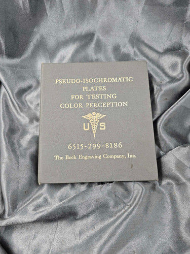 US ARMY MEDICAL ISOCHROMATIC PLATES FOR COLOR BLIND TEST | The War Front